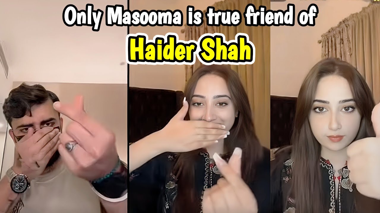 Only Masooma is True Friend of Haider Shah | Live with Haider & Kainat ...