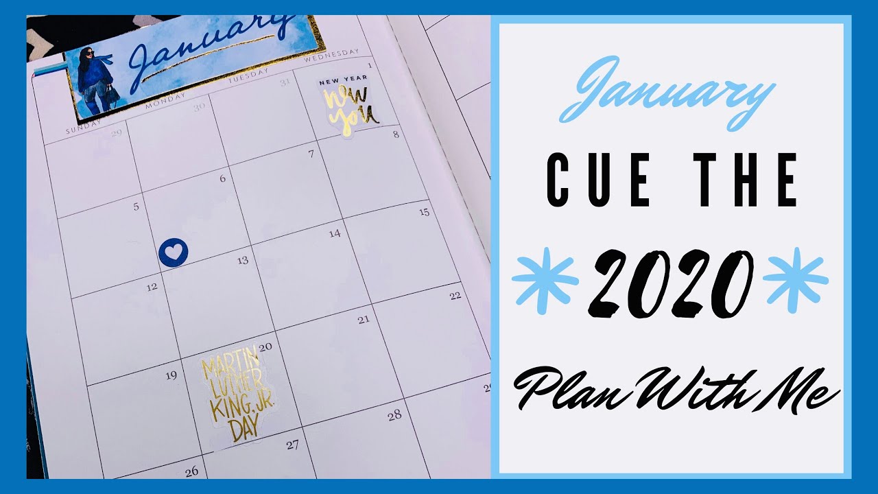 January 2020 Monthly Spread- Petite Planner - YouTube