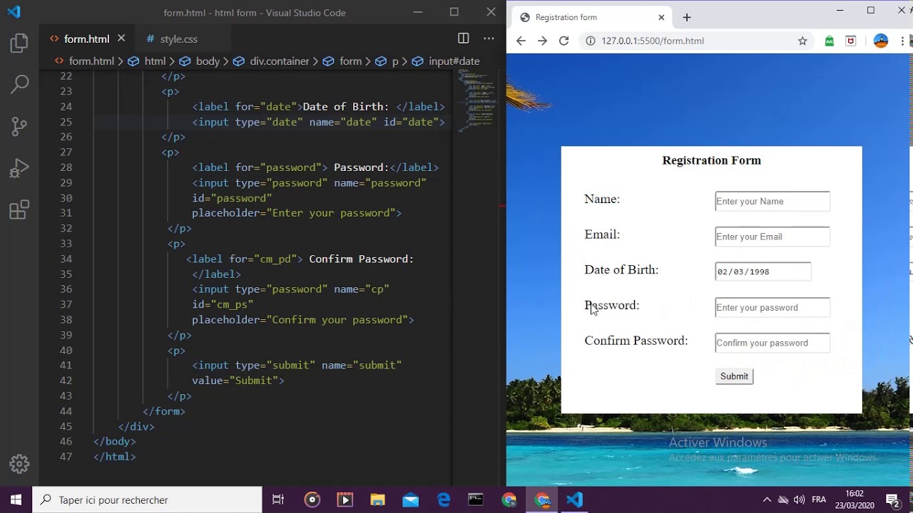 Learn HTML and CSS: HTML Forms - YouTube