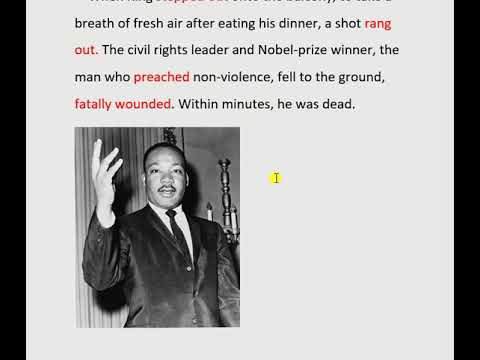 İngilizce advanced seviye (C1) metin çevirisi | Who Killed Martin Luther King