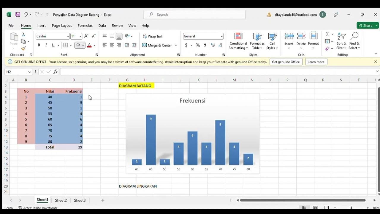 Penyajian Data Menggunakan Microsoft Exel - YouTube