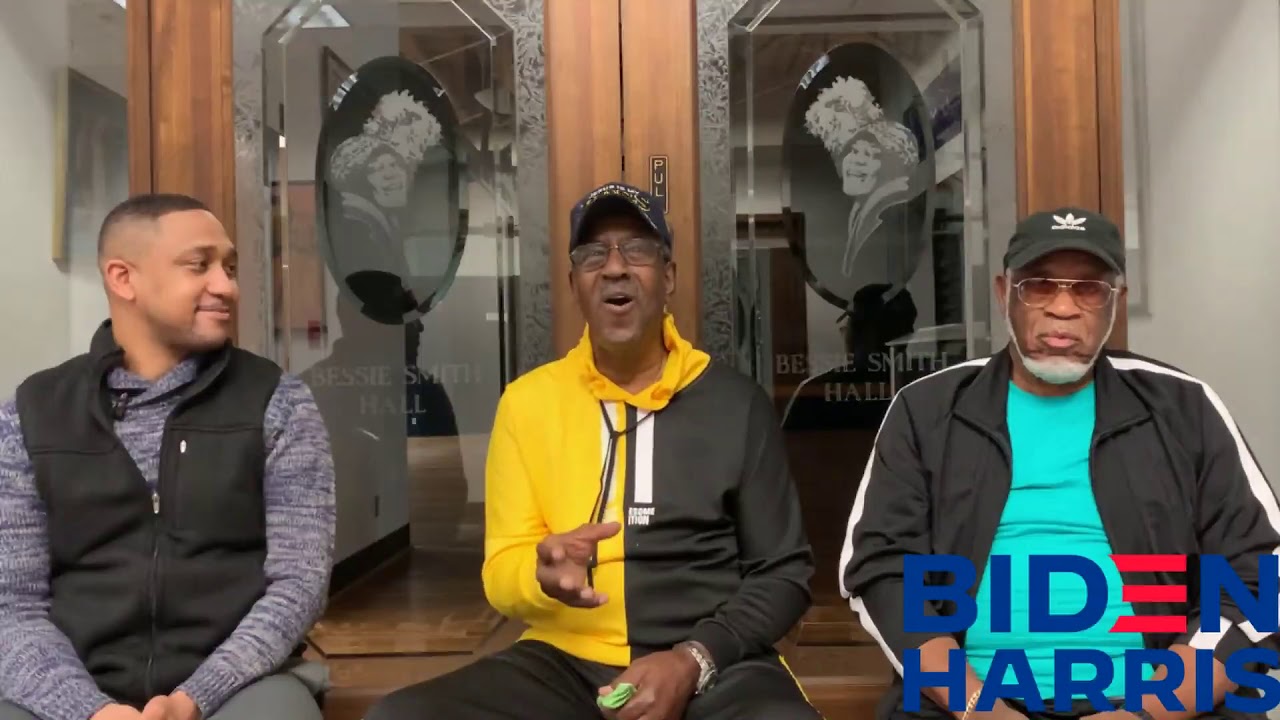 The Impressions: Fred Cash, Sam Gooden and Jermaine Purifory celebrate ...