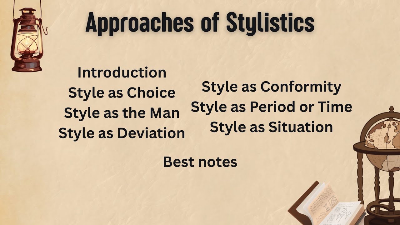 Approaches of Stylistics || Stylistics || best and easy notes - YouTube