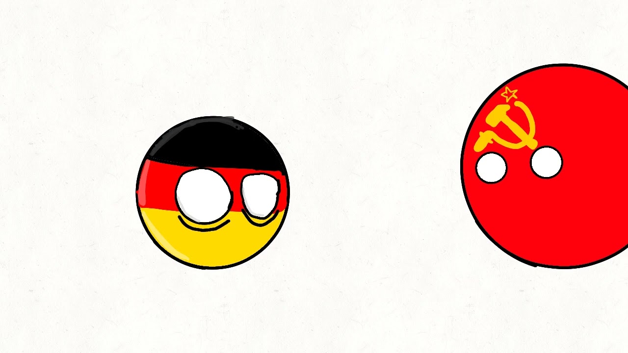 countryballs #4 alemania conoce a la union sovietica - YouTube