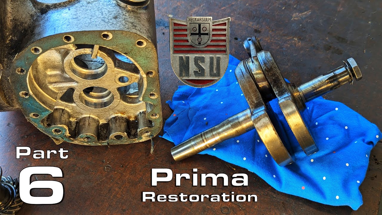 NSU Prima Restoration Part 6 - Engine Disassembly, Right Side - YouTube