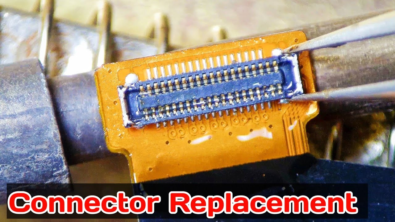 Mobile display connector replacement - YouTube