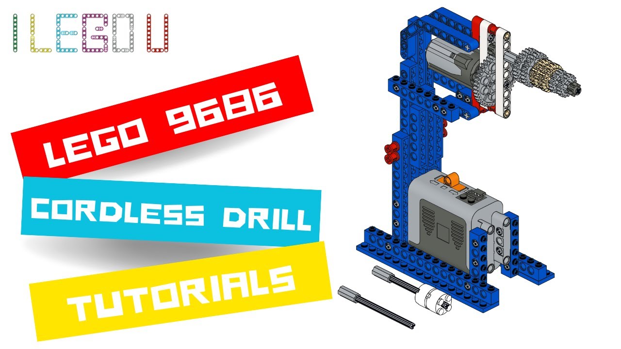 LEGO 9686 Building Instructions - CORDLESS DRILL TUTORIALS - [design by ...