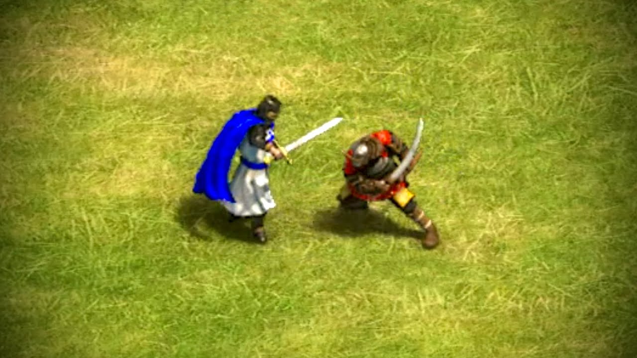 Teutonic Knight vs Samurai | AoE II: Definitive Edition - YouTube