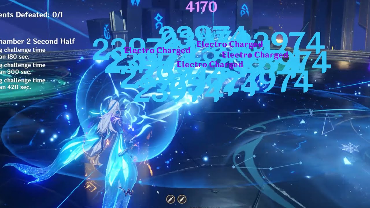 Neuvillette Electro Charged Destroy Spiral Abyss 12 | Genshin Impact ...