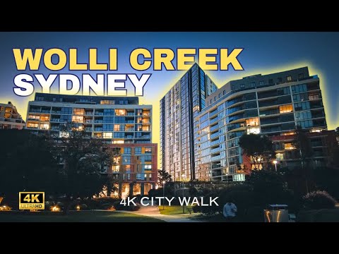 Wolli Creek Sydney Australia Walking Tour | 4k | Closed Captions