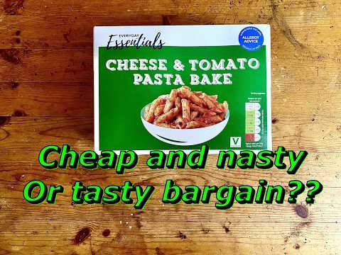 85 PENCE!!! Aldi Cheese tomato and pasta bake. Watch me jazz it up!! Uk supermarket foodie review