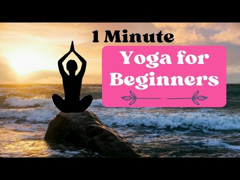 1-Minute Full Body Stretch Yoga with Lisa Yogi | Basic Stretching for ...