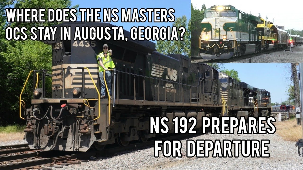 Where NS 955 stays in Augusta, Georgia & NS 192 Shuttles in the Yard before Departure 4/2 & 4/13 ...