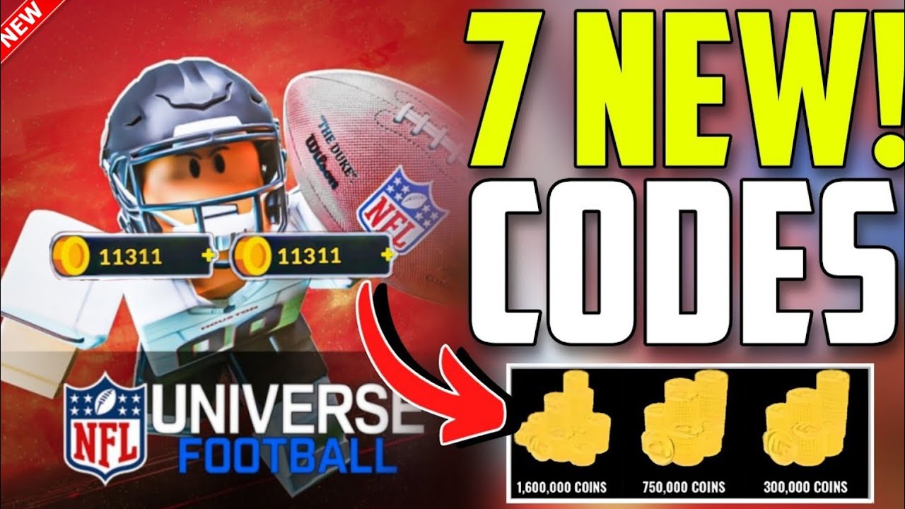 ⚠️New!! Codes⚠️ NFL UNIVERSE FOOTBALL CODES - ROBLOX ULTIMATE FOOTBALL ...