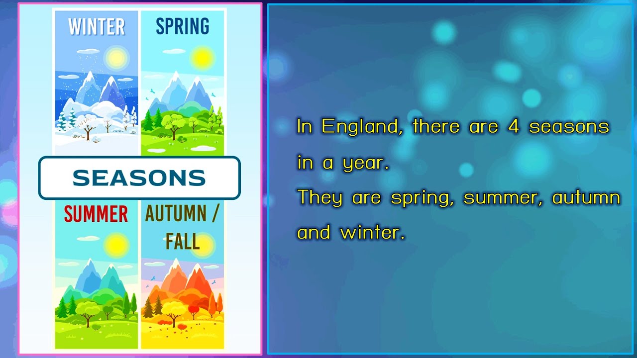 Seasons in England : สื่อการเรียนรู้วิชาภาษาอังกฤษ ชั้นประถมศึกษาปีที่ ...