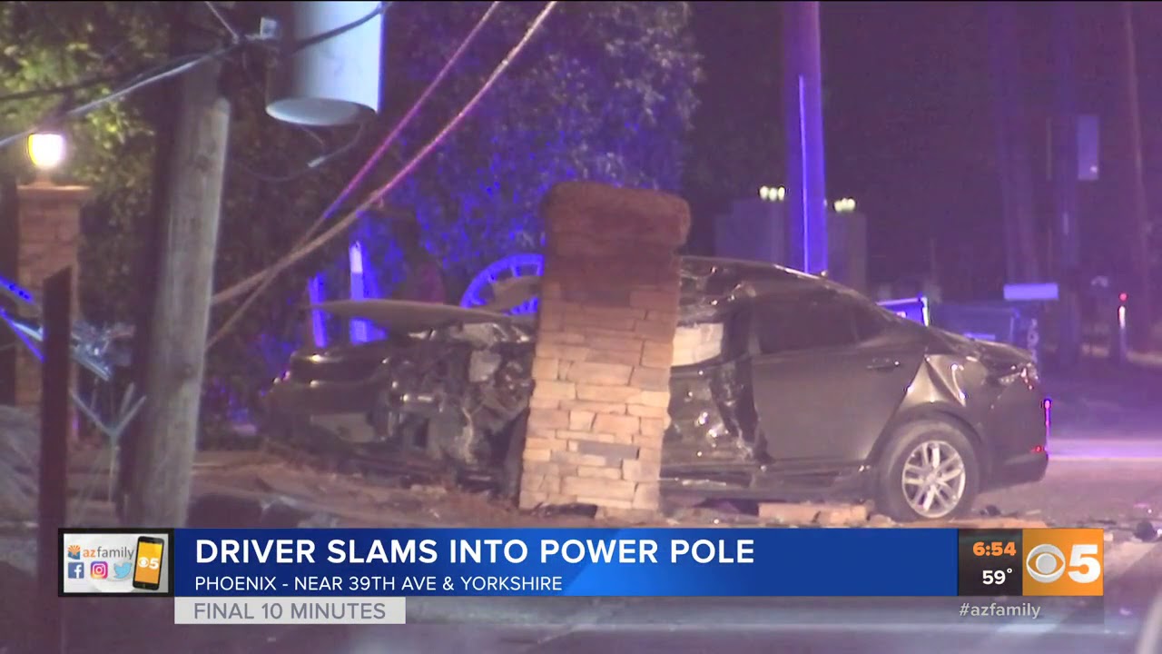Video Driver Dead After Crashing Into Power Pole Youtube