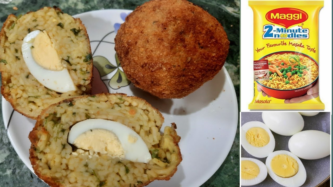 crispy maggi anda recipie //child special //maggi balls//By spice with ...
