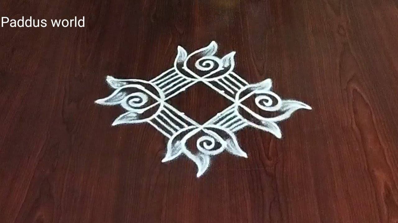 Simple and Easy Rangoli 🌼4x2 dot's Friday Rangoli 🌼 Latest Muggulu 🌼 ...