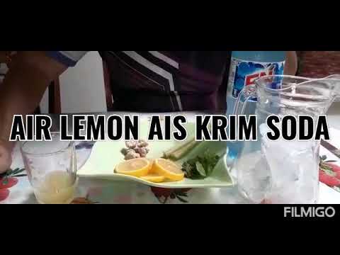 Air lemon aiskrim soda - YouTube