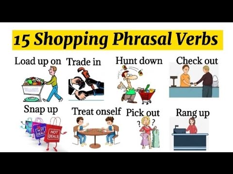 Shopping Phrasal verbs || Phrasal Verbs With meanings & examples || # ...