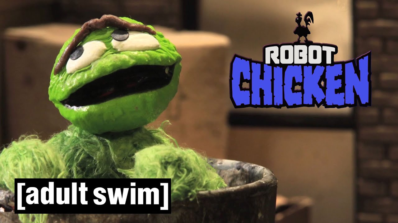 Sesame Street introduces recycling | Robot Chicken | Adult Swim - YouTube