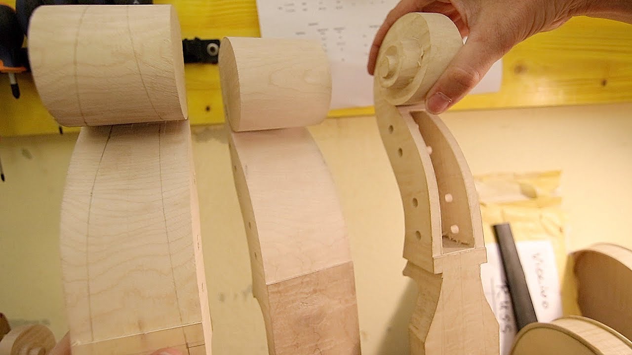 Cello Scrolls | Luthier Lessons with Edgar Russ - YouTube