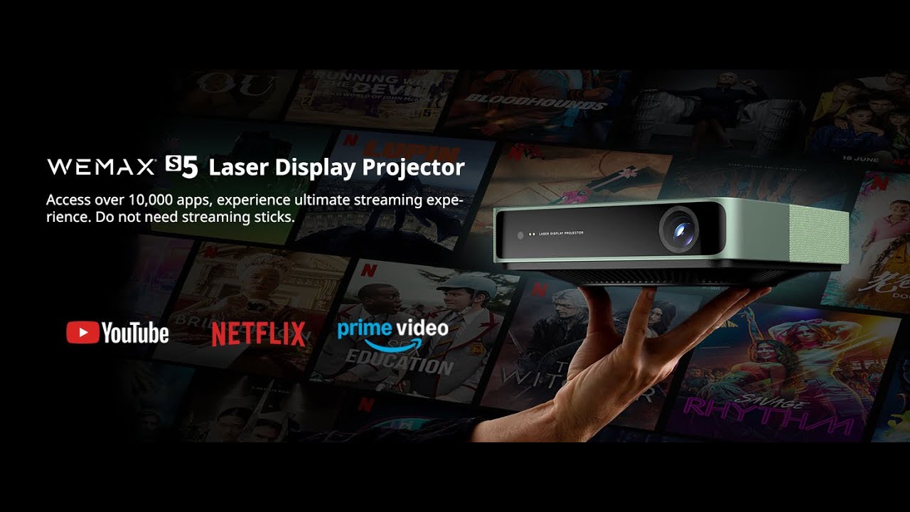 WEMAX S5 ALPD Laser Projector | Netflix Officially Licensed | 500 ISO Lumens | HDR10 | Dolby ...