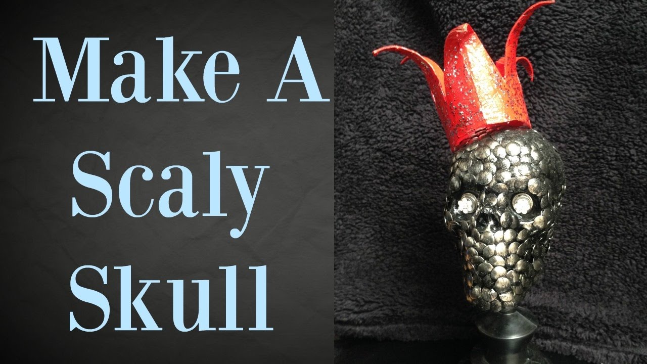 Scaly Skull Tutorial Easy! Holloween Decoration - YouTube