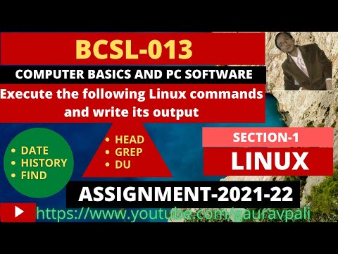 Execute the following Linux commands and write its output | BCSL-013 Solved Assignment 2021-22 ...