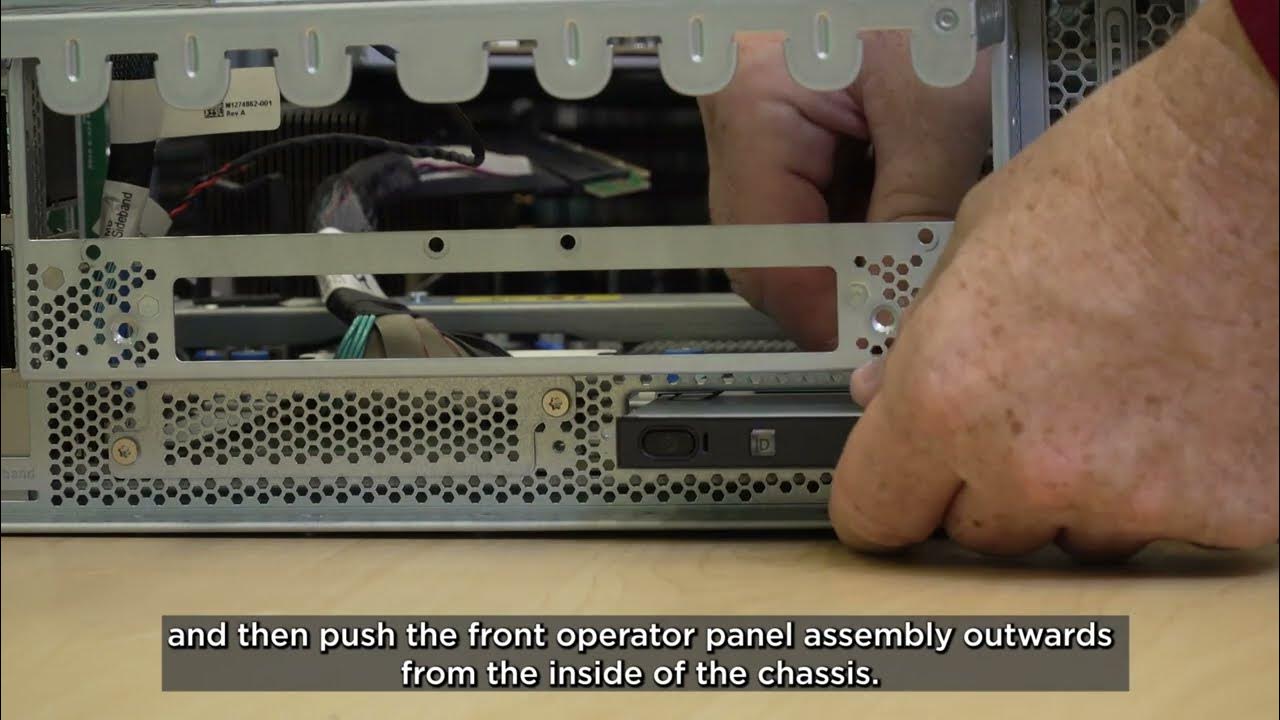 Thinksystem Sr950 V3 Removing A Front Operator Panel Youtube