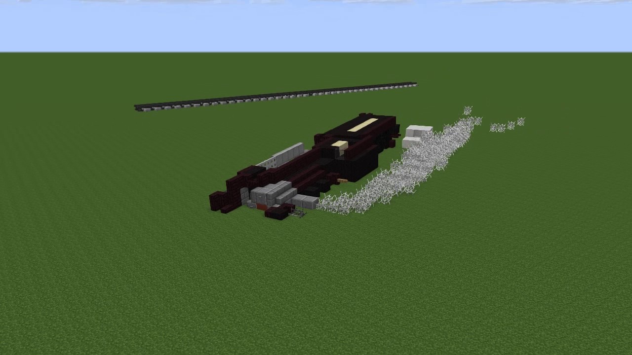 Minecraft Train Crash Animation - YouTube