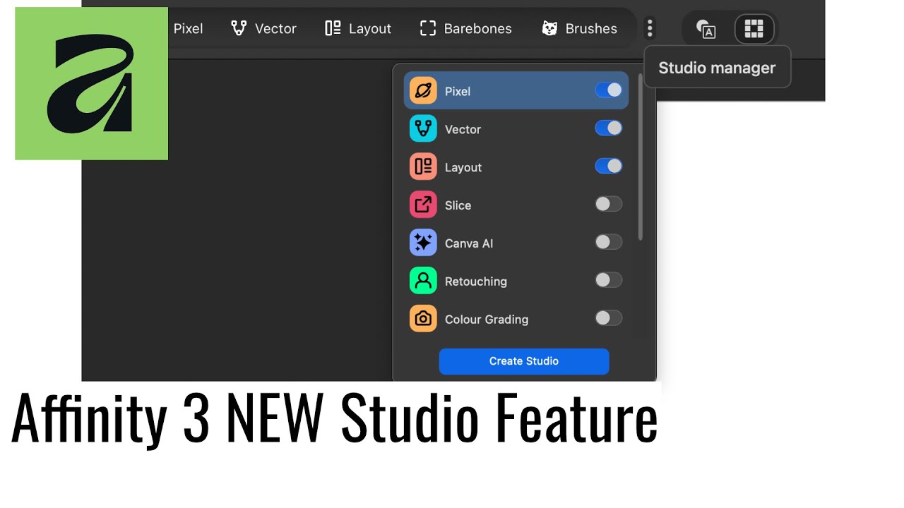 AFFINITY 3 NEW Studio Create & Update & Customise | How To | Update ...