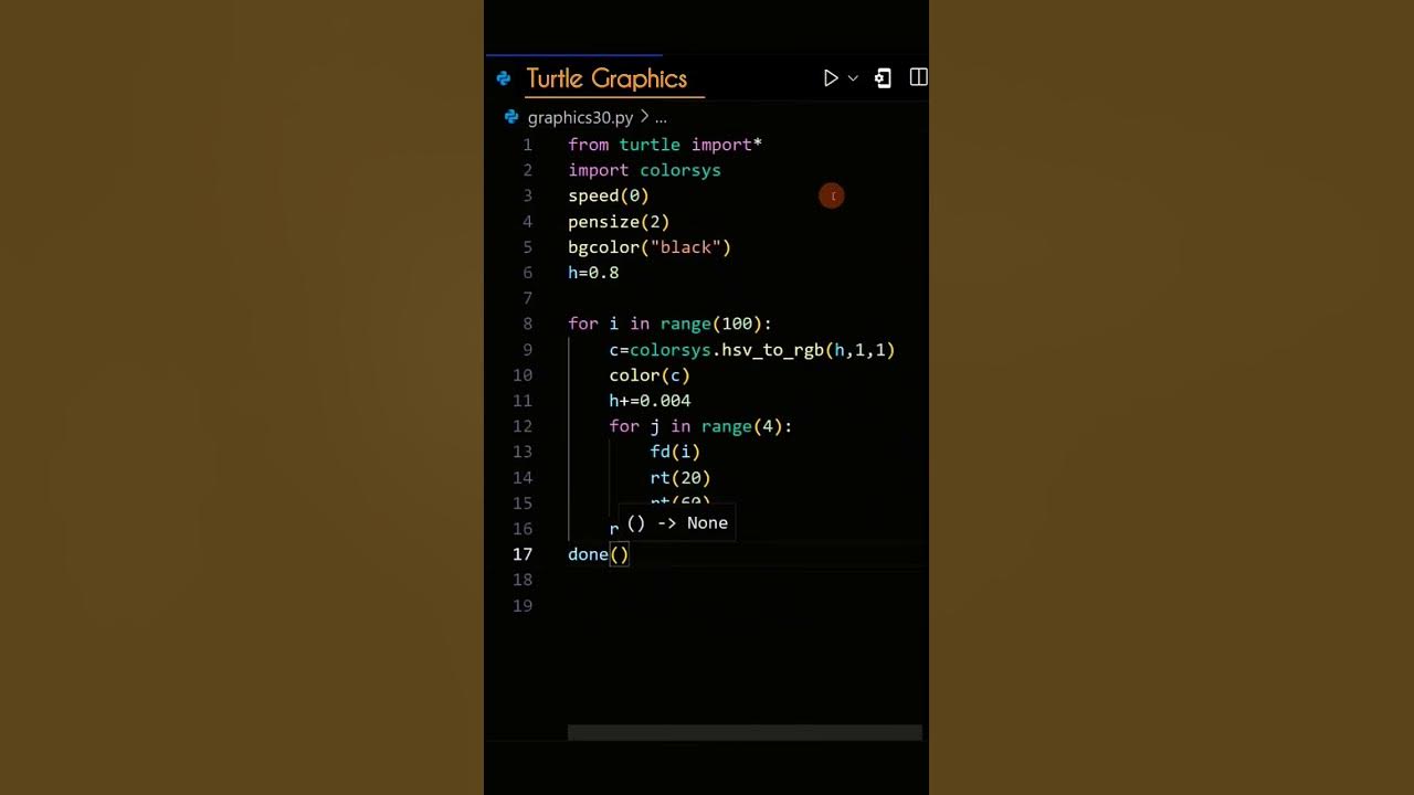 Turtlegraphics Python Coding Viralvideo Shorts Youtube