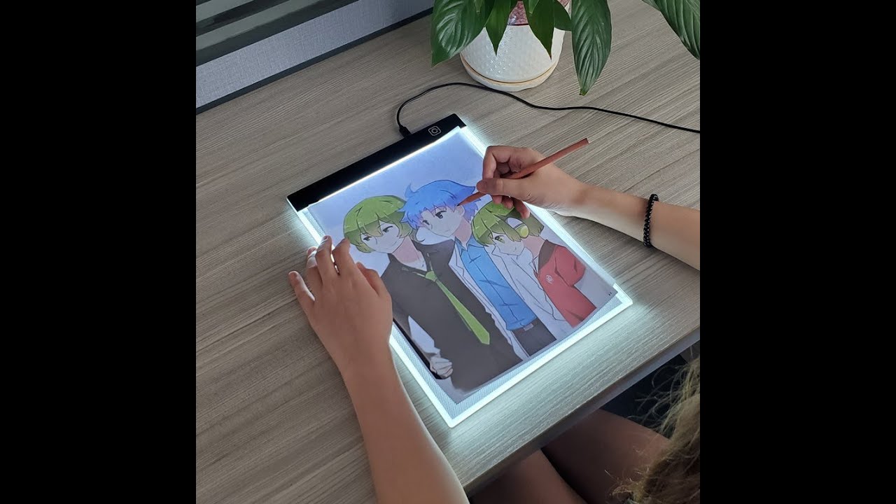 A4 Led Drawing Board 3 Level Dimmable Led Drawing Copy Pad - YouTube