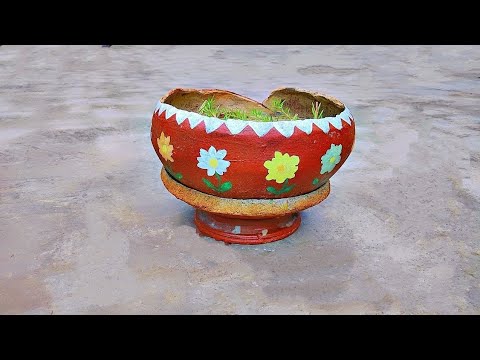 pot design easy for beginners || decore your miny plant pot☘️ #plant # ...