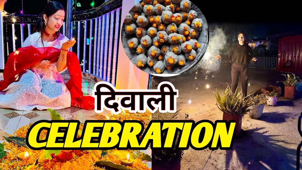Grand Diwali Celebration 😍of | jhinkwan vlog with Diya Pathake Diwali ...