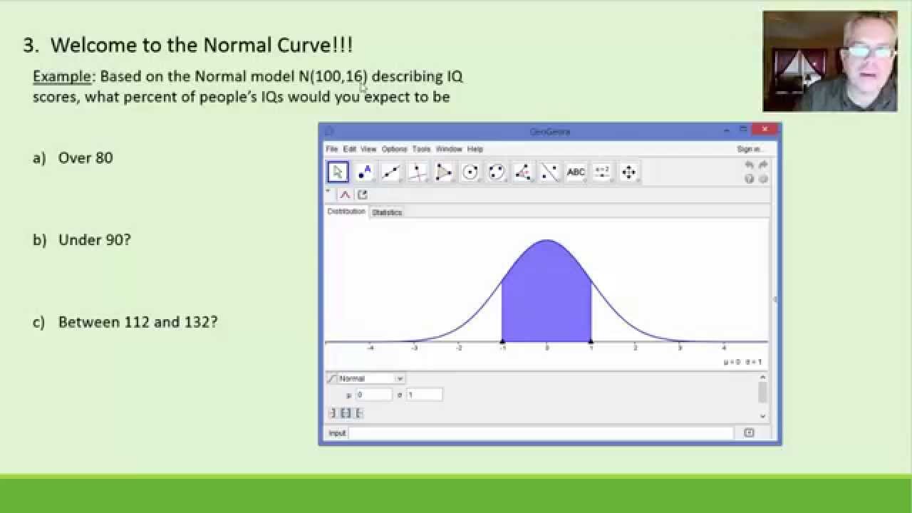 video 27 Introduction to the Normal Curve - YouTube