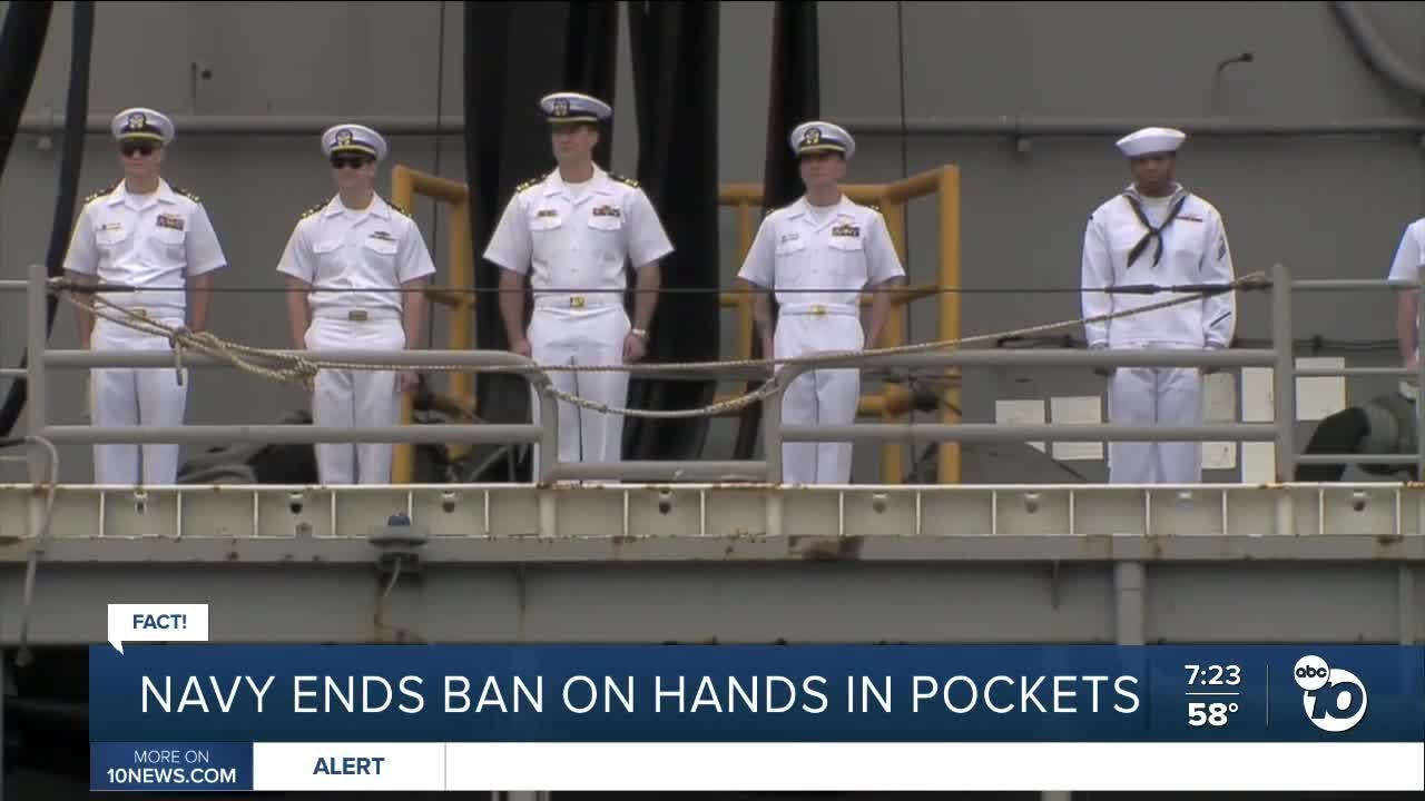 Fact or Fiction: Navy ends ban on hands in pockets? - YouTube