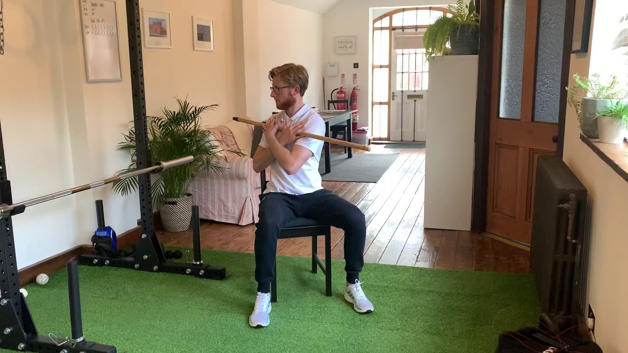 Seated Thoracic Rotations - YouTube