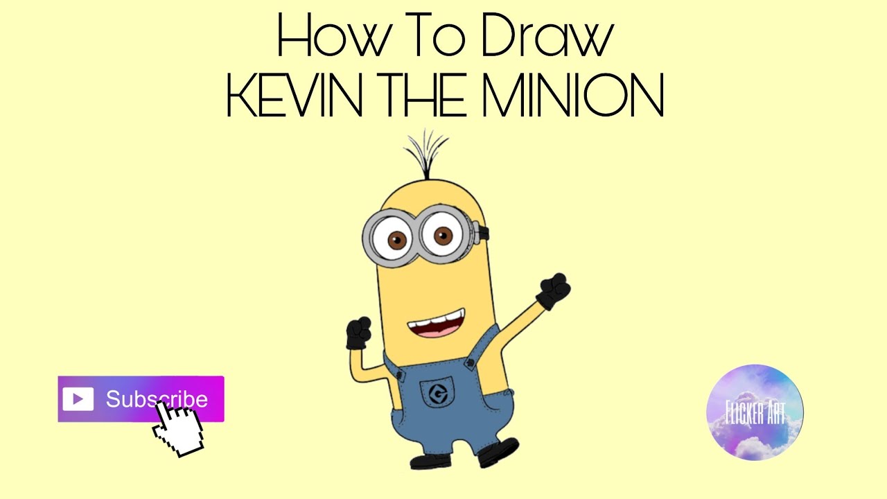 How To Draw KEVIN The Minion | Flicker Art - YouTube