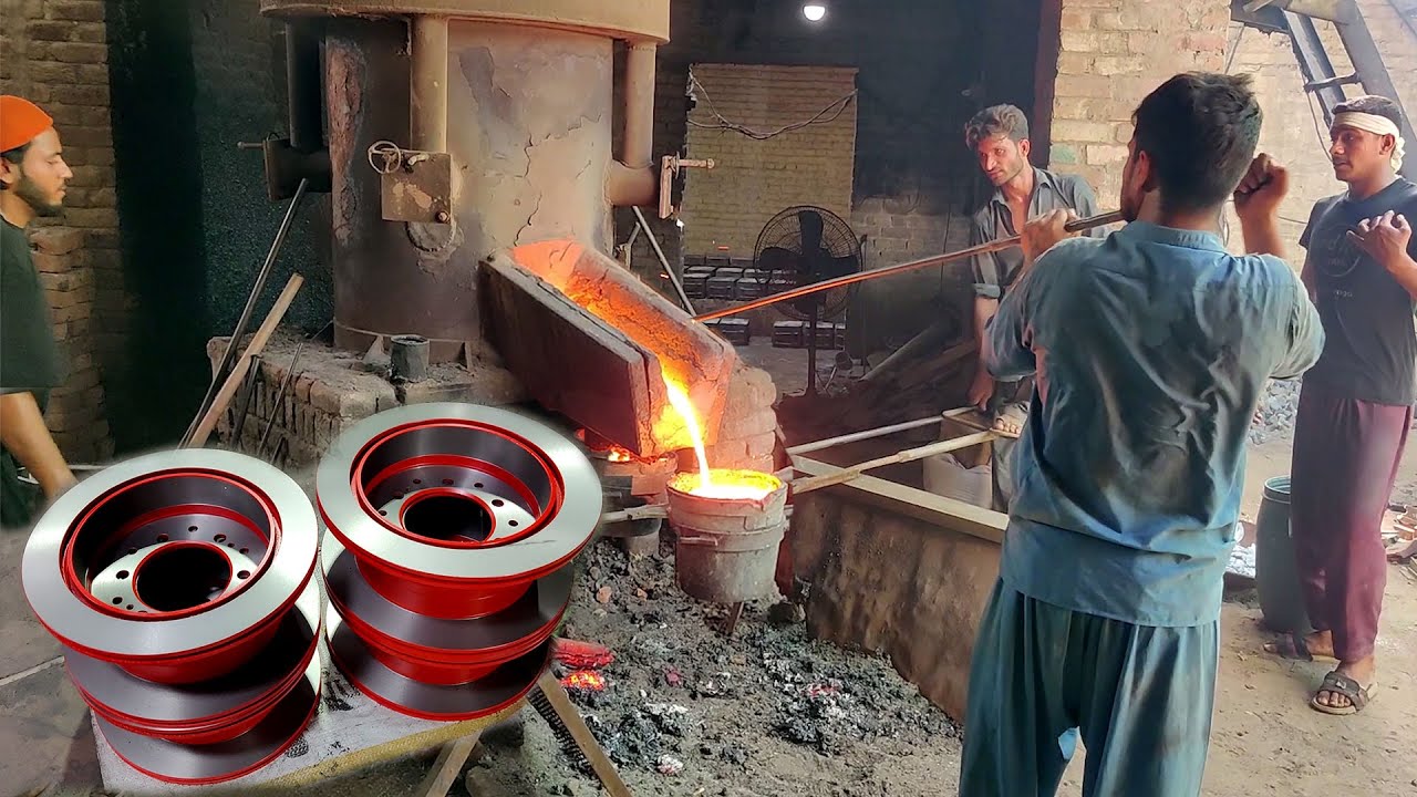 Incredible Making Disk Brake Plate Manufacturing Process in Local ...