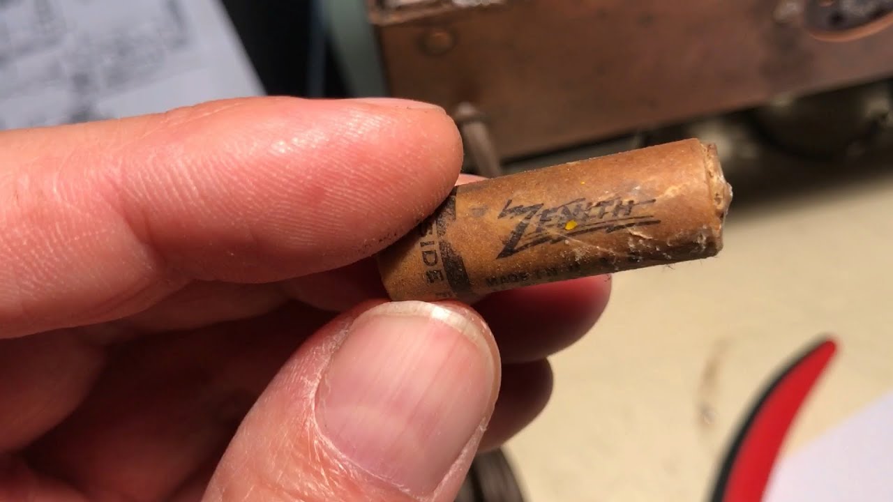 Zenith 5S119 Antique Radio | P3 How To Replace Wax/Paper Caps - YouTube