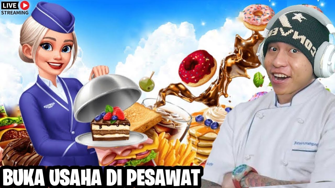 GAME INI TRENDING PLAYSTORE.? AKU MEMBUKA USAHA DI PESAWAT AIRPLANE ...