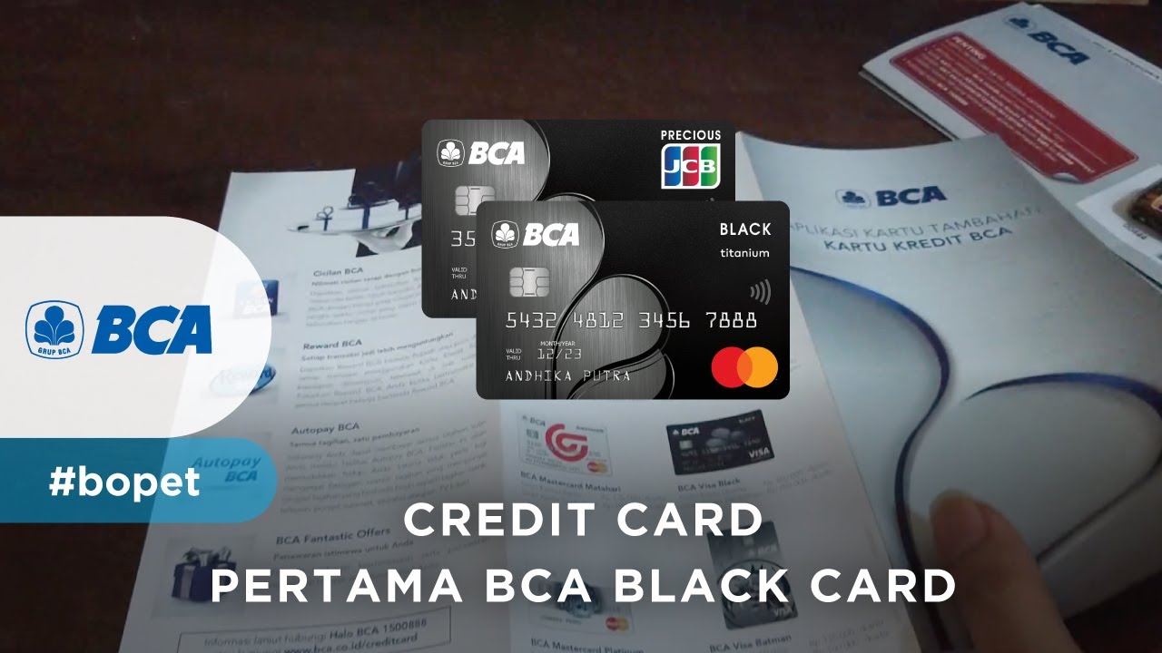 Unboxing Kartu Kredit BCA Black + JCB, apply online aja - YouTube