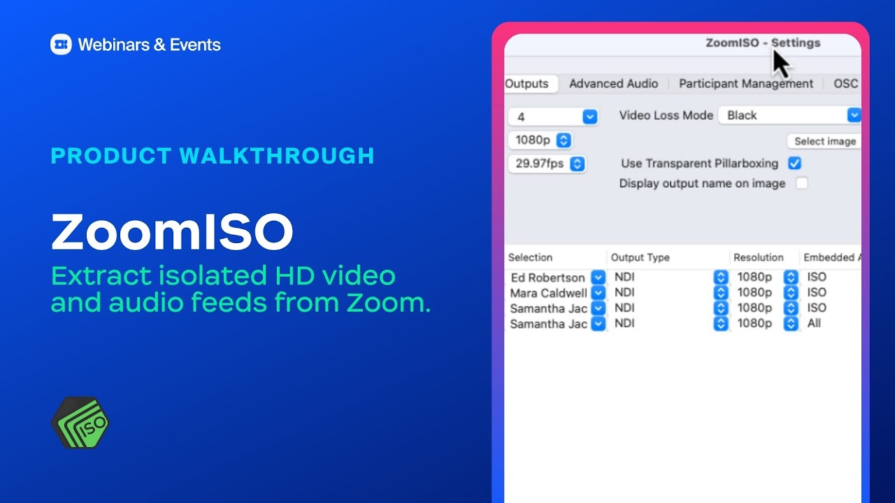 ZoomISO Product Walkthrough | extract isolated HD video and audio feeds ...