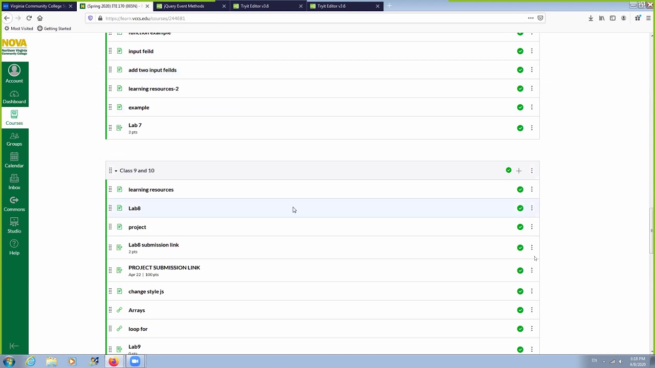 ITE 170 April 8 Class - YouTube