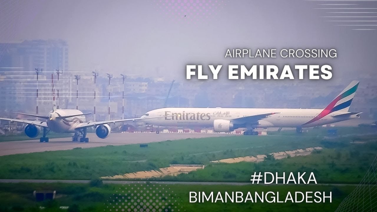 Beauty of Emirates and biman bangladesh airlines airplane in dhaka ...