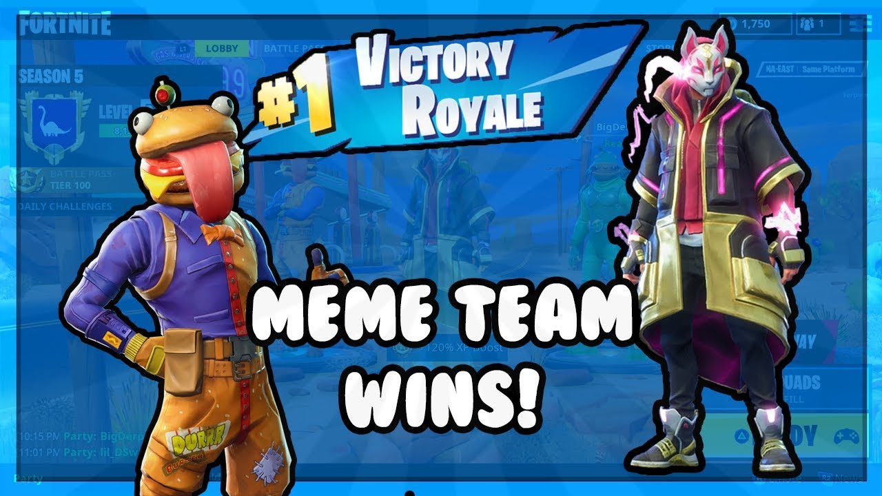 Meme Team Wins! - Fortnite - YouTube