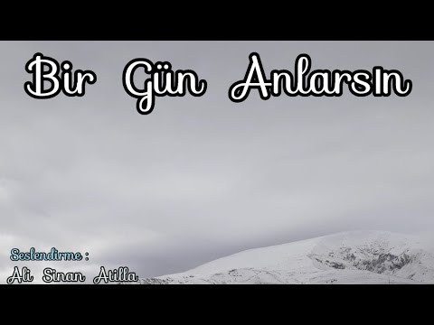 Bir Gün Anlarsın Şiiri!❄- Ümit Yaşar Oğuzcan - Yorum: Ali Sinan Atilla