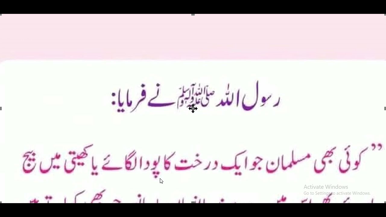 tree ya zameez main beag lagna or sadqa | hadees nabvi | hadith ...